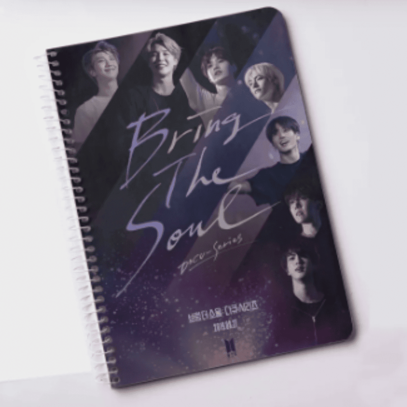 BTS Notebook for Army KPOP Fans Bring The Soul Song Printed Notepad
