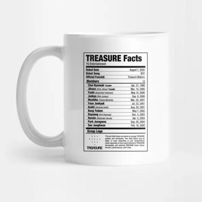 TREASURE Facts Mug For K-pop Fans