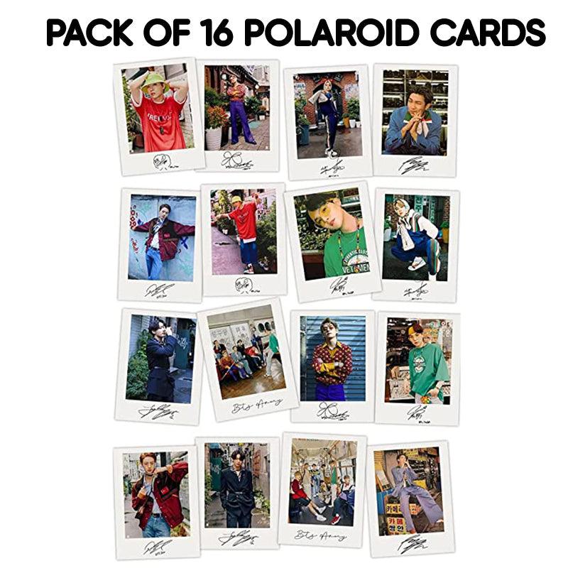 BTS Polaroid Bangtan Boys Kpop BT21 Autograph Photocards (Pack of 16)
